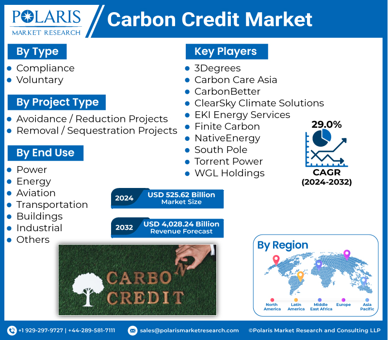 At 29.00% CAGR, Carbon Credit Market Size & Share Envisaged