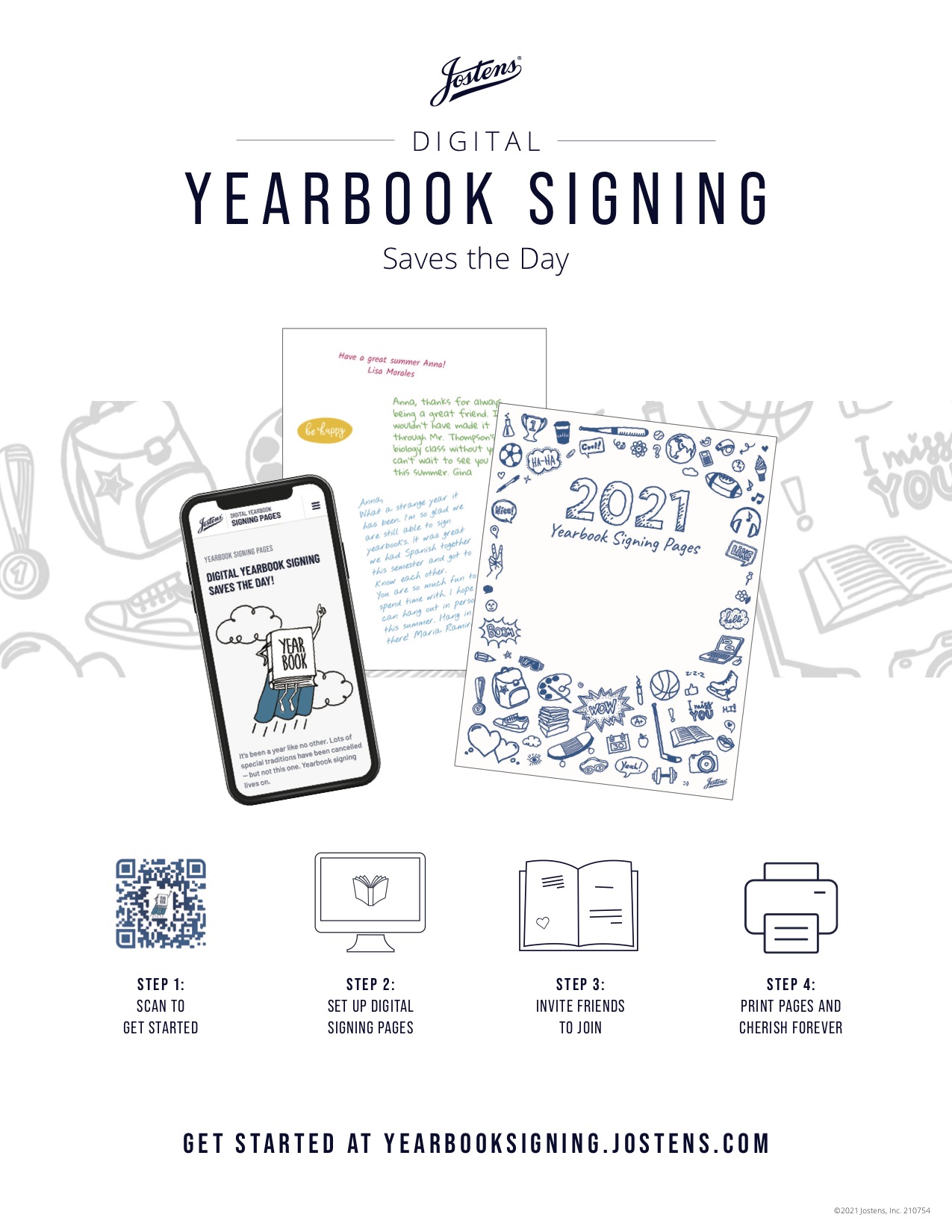Jostens Offers Free Digital Yearbook Signing Pages for