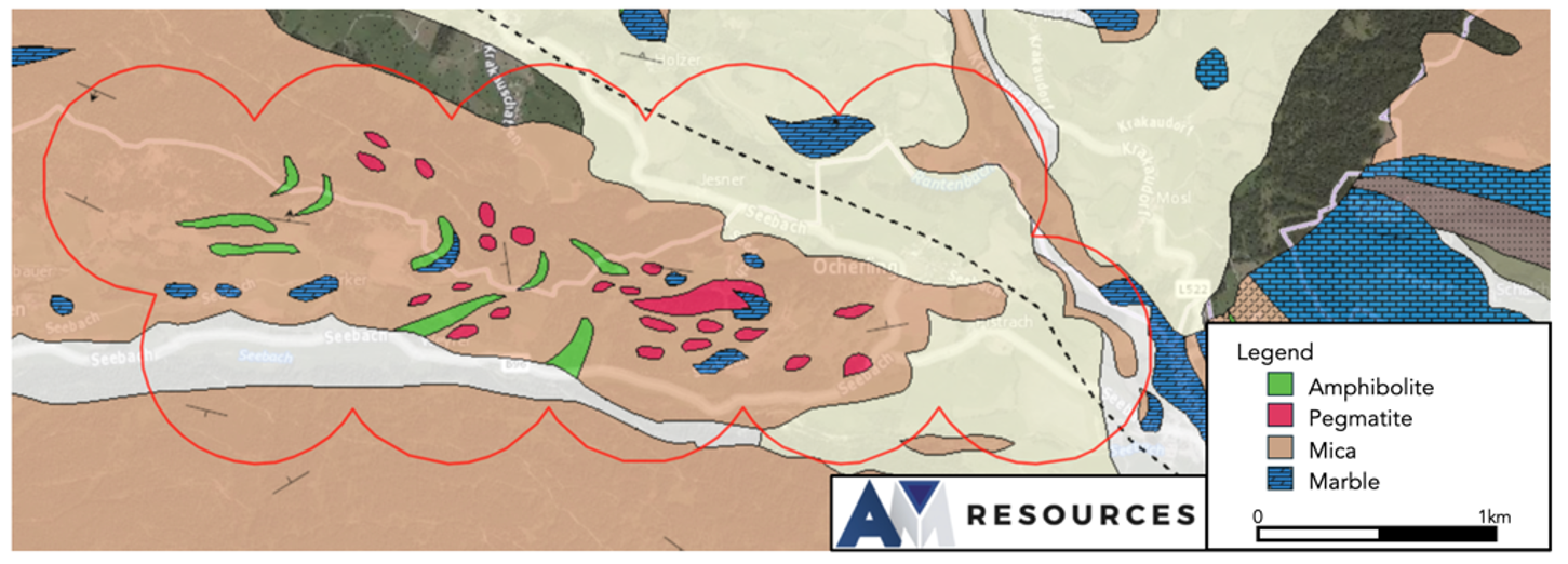 AM Resources Identifies 49 New Pegmatites on its