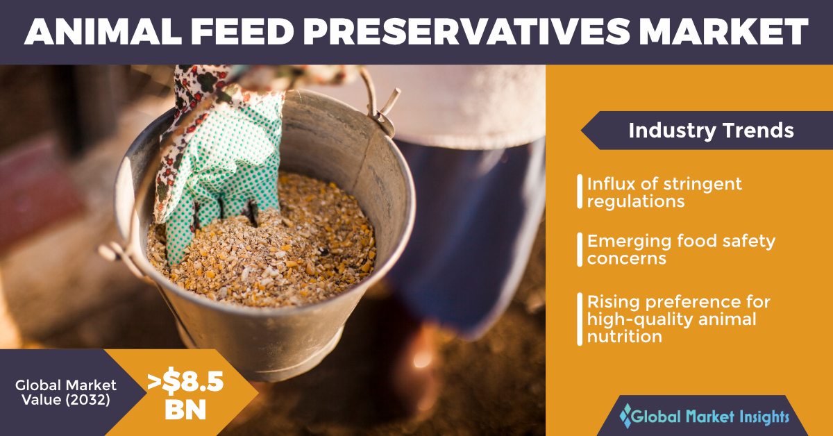 Animal Feed Preservatives Market to exceed USD 8.5 Billion