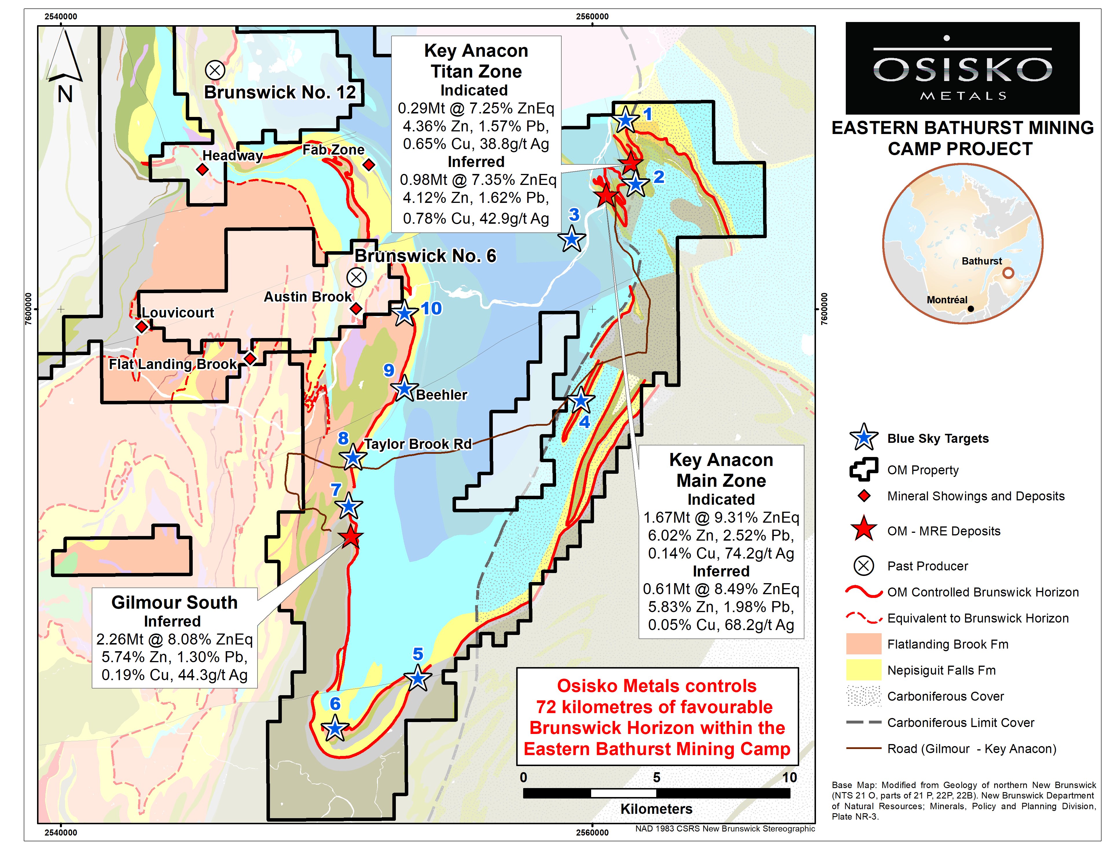 New Geological Analysis of the Brunswick Camp Generates