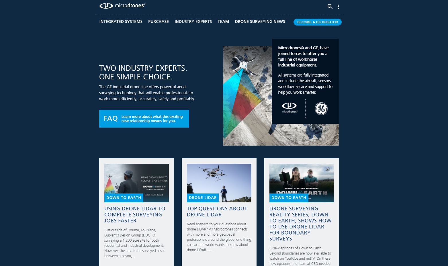 Microdrones and GE Launch the GE Industrial Drone Line