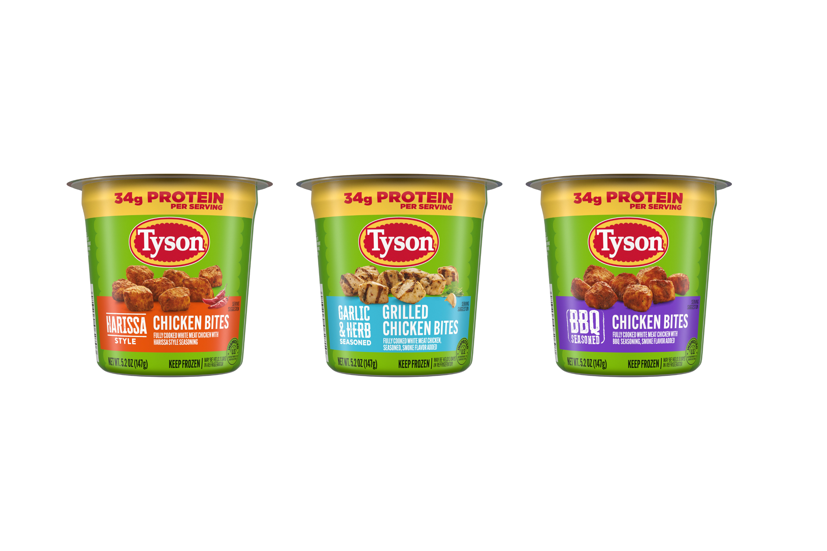 Tyson® Debuts New Garlic & Herb, BBQ, and Harissa Chicken Cups ...