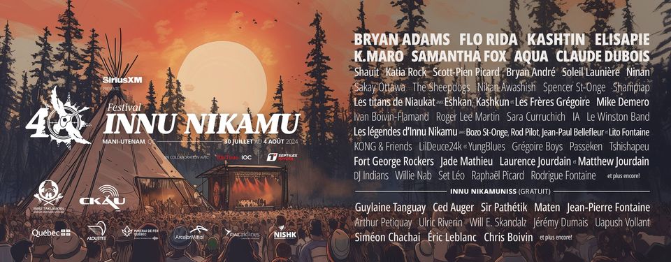 Seven (7) days to go until Festival Innu Nikamu