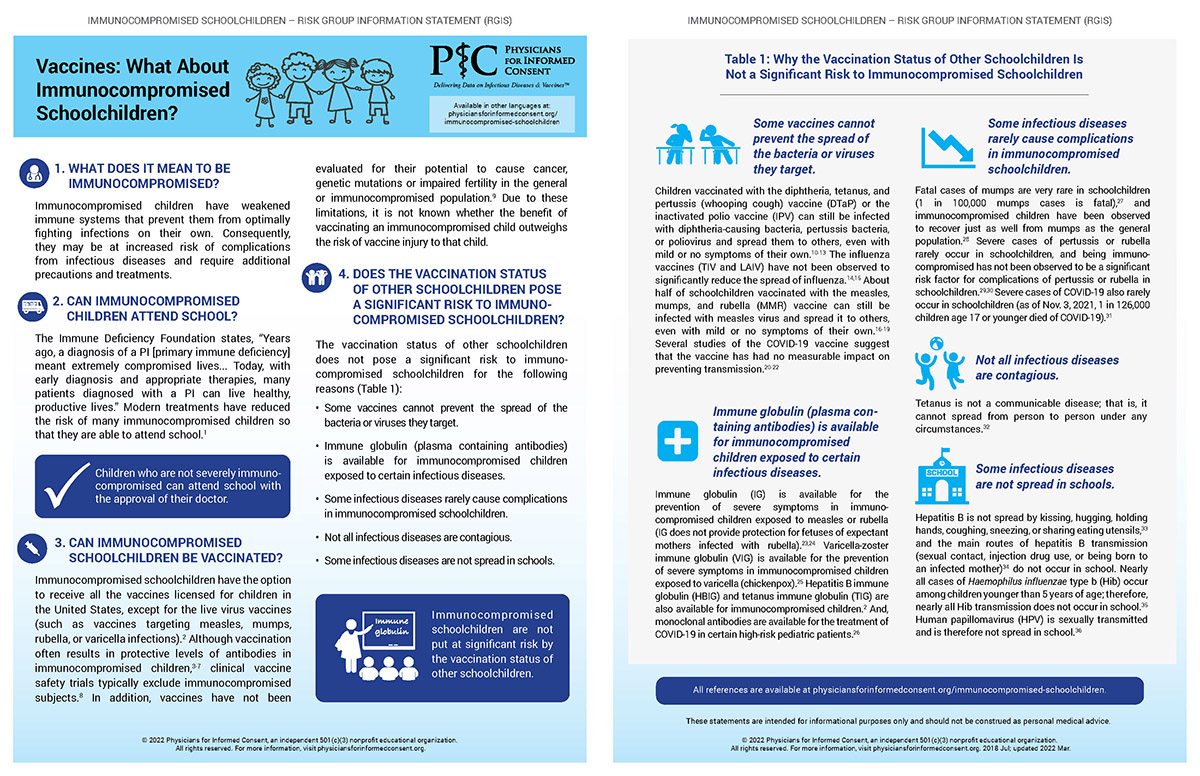 Physicians for Informed Consent Updates Its Information Physicians for Informed Consent Updates Its Information