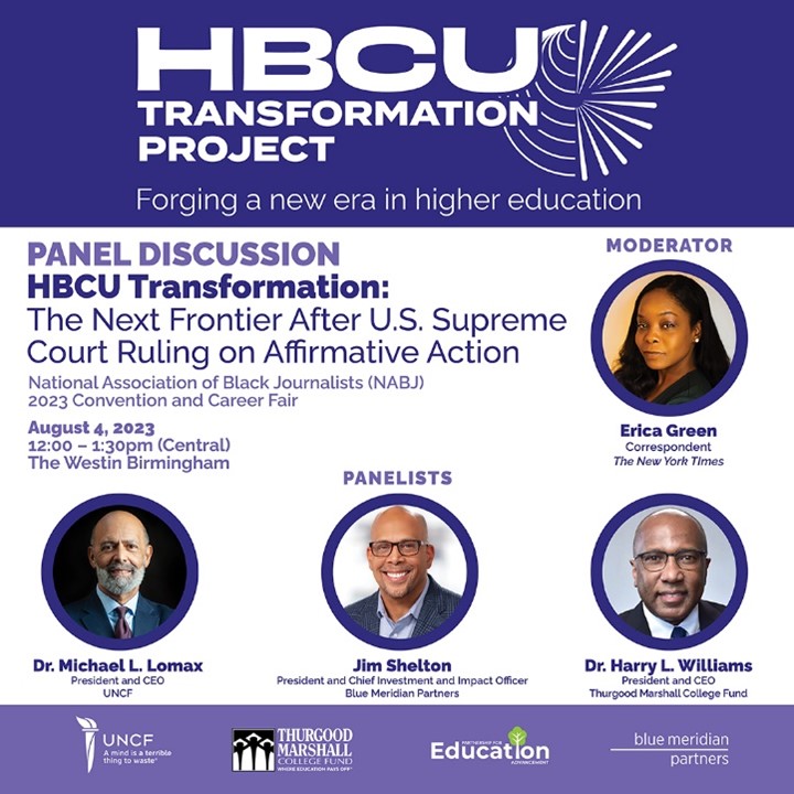 UNCF Hosting Major Panel Discussion on HBCU Transformation