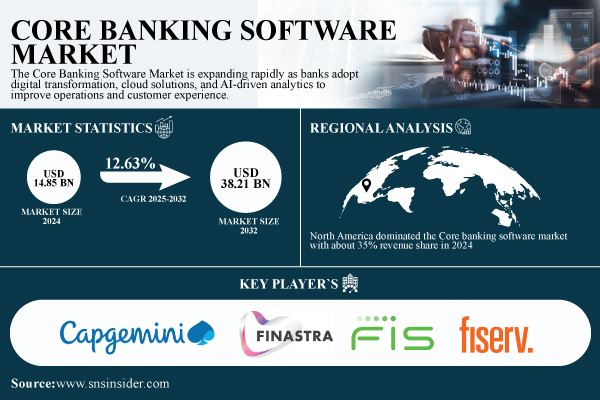 Core Banking Software Market Size to Hit USD 38.21 Billion by 2032 ...