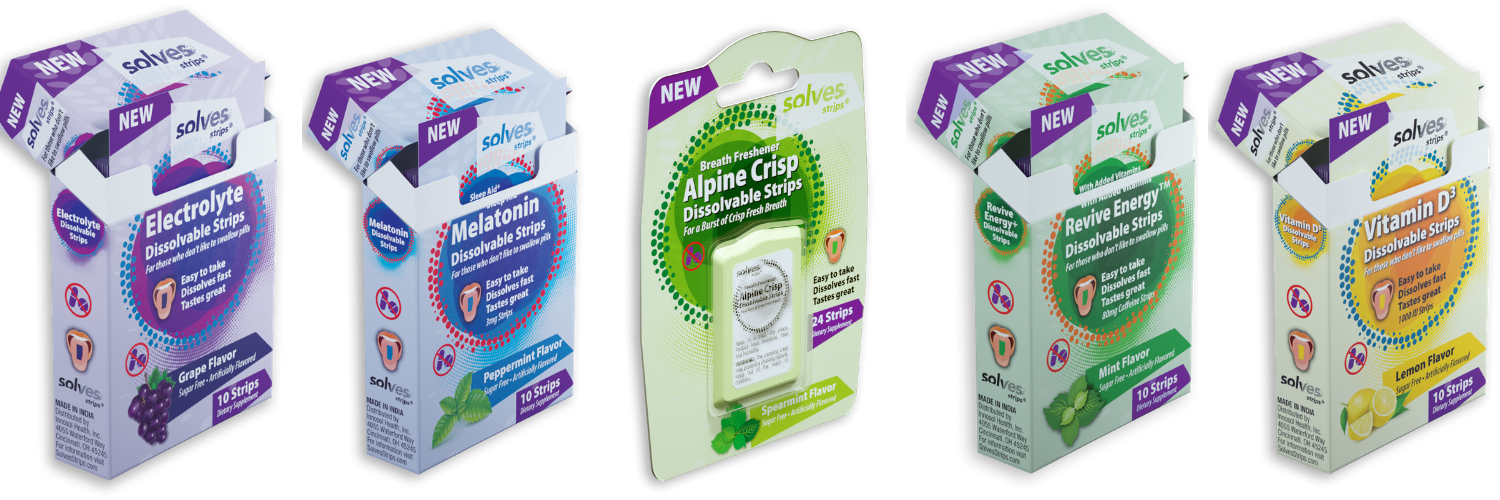 Solves Strips® launches oral film strips for Electrolytes,