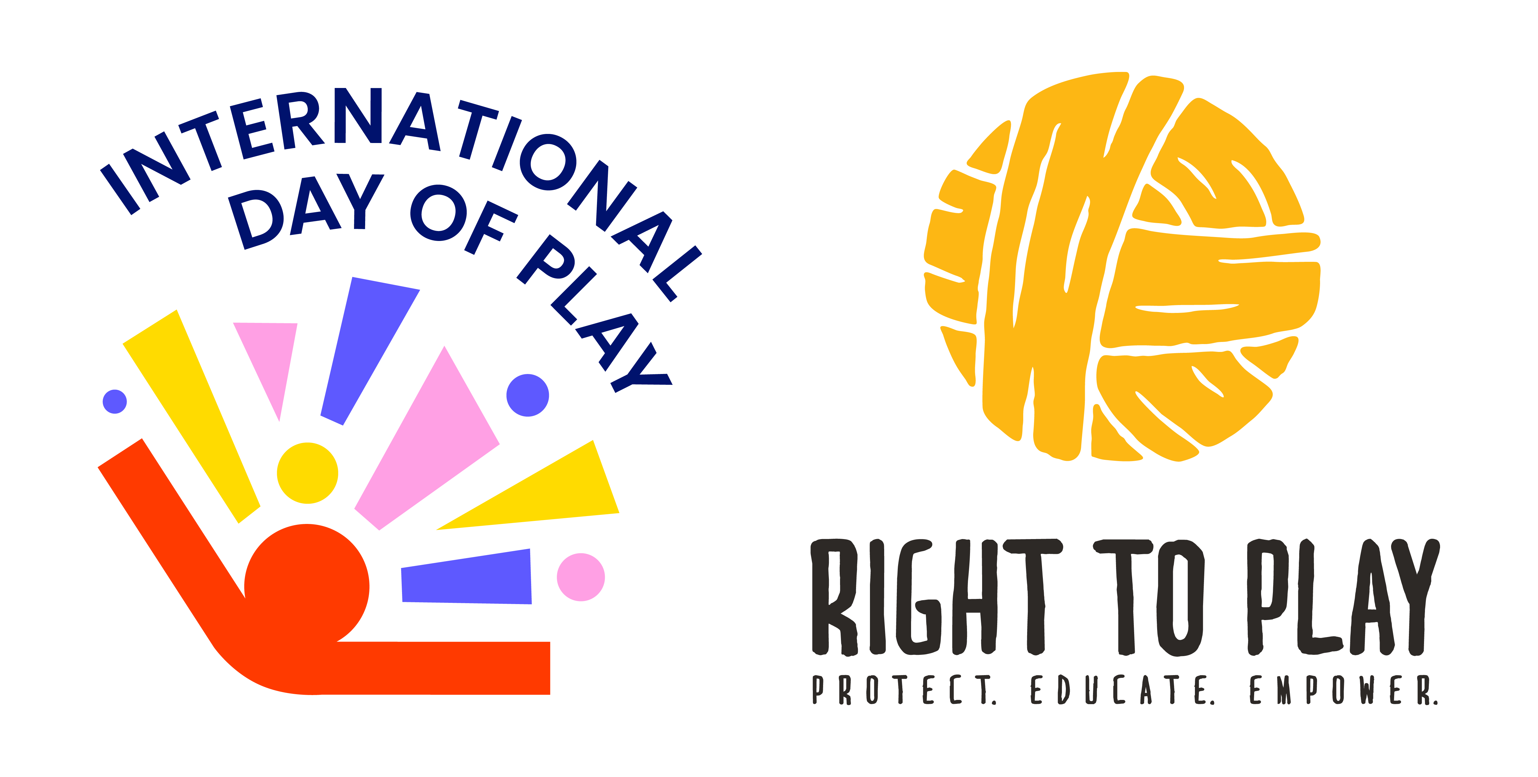 Right To Play Logo Right Point — All Caps Display