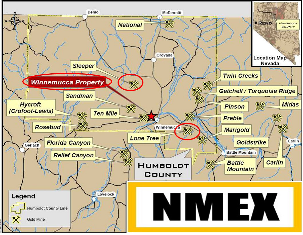 NMEX Enters Into Agreement on Gold Property in Humbolt