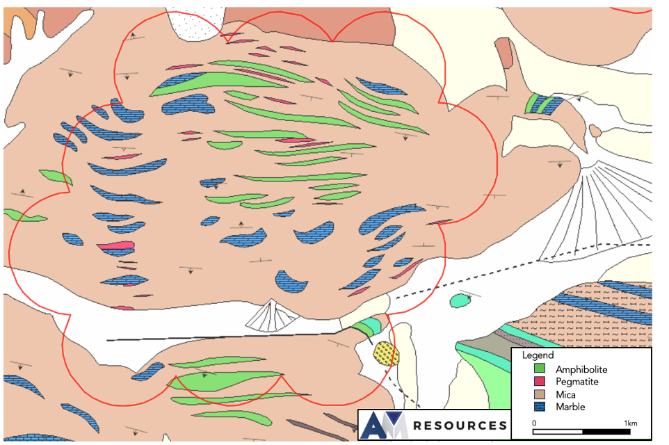 AM Resources Identifies 49 New Pegmatites on its