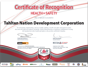 TNDC Awarded Certificate of Recognition (COR) Underscoring Commitment ...